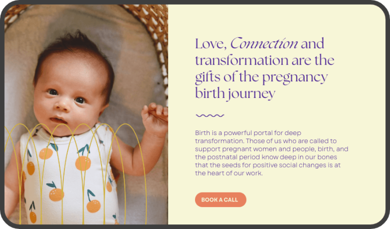 Playful and dynamic branding for doula and coach | Toartle